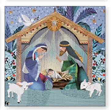 Handcrafted Handmade Christmas Card - Faith with Finesse